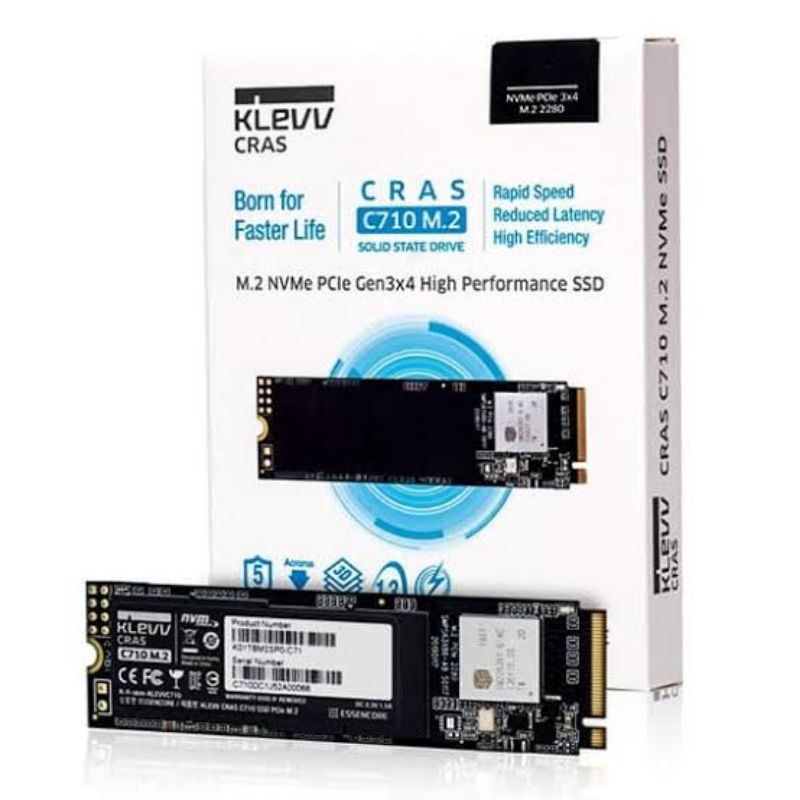 Ssd KLEVV CRAS C710 M.2 NVME 512GB M.2 2280 PCIe gen 3x4 | Shopee Malaysia