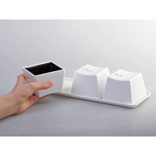 Ctrl Alt Del Keyboard Coffee Cup Set - White [READY STOCK] (Fast ...