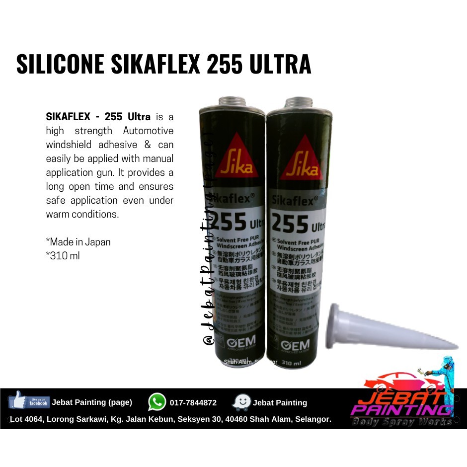 Sikaflex 255 - Ultra Windscreen Sealant / Silicone 255 | Shopee Malaysia