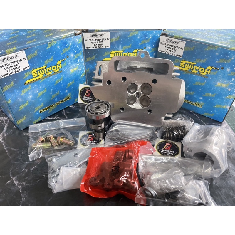 🔥EX5 DREAM W100 CLASS KRISS 100 SWIPOH SUPERHEAD 17/19 4 Valve Head ...