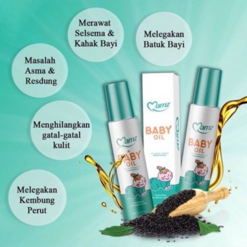 MAMZ SPRAY HABBATUS SAUDA / MAMZ BABY OIL / MAMZ OIL / MINYAK MAMZ ...