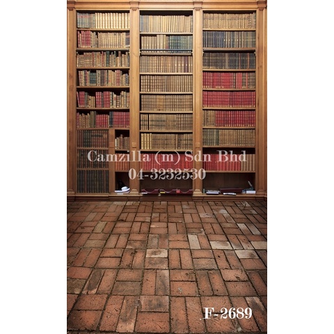 Convo Convocation Bookshelf Rak Buku Backdrop 3.0 X 5.0 meters Backdrop ...