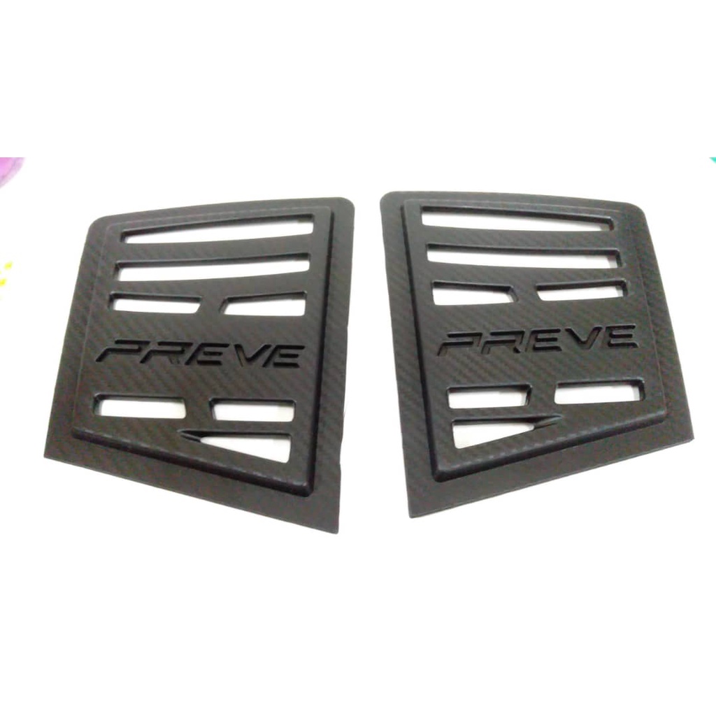 Proton Preve Triangle Mirror Cover Carbon Rear Side Window Protector ...