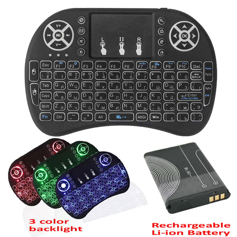 i8 Mini 2.4Ghz Wireless Keyboard With Touchpad For PC, PS3, Google ...