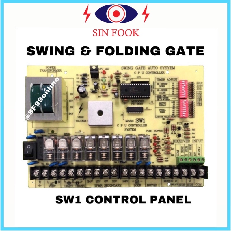 AUTOGATE CONTROL PANEL SW 1 / Swing & Folding Gate / READY STOCK ...