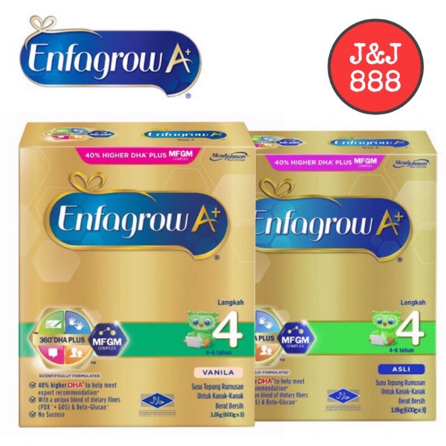 ENFAGROW A+ STEP 4 Asli/Vanilla - 1.74KG | Shopee Malaysia