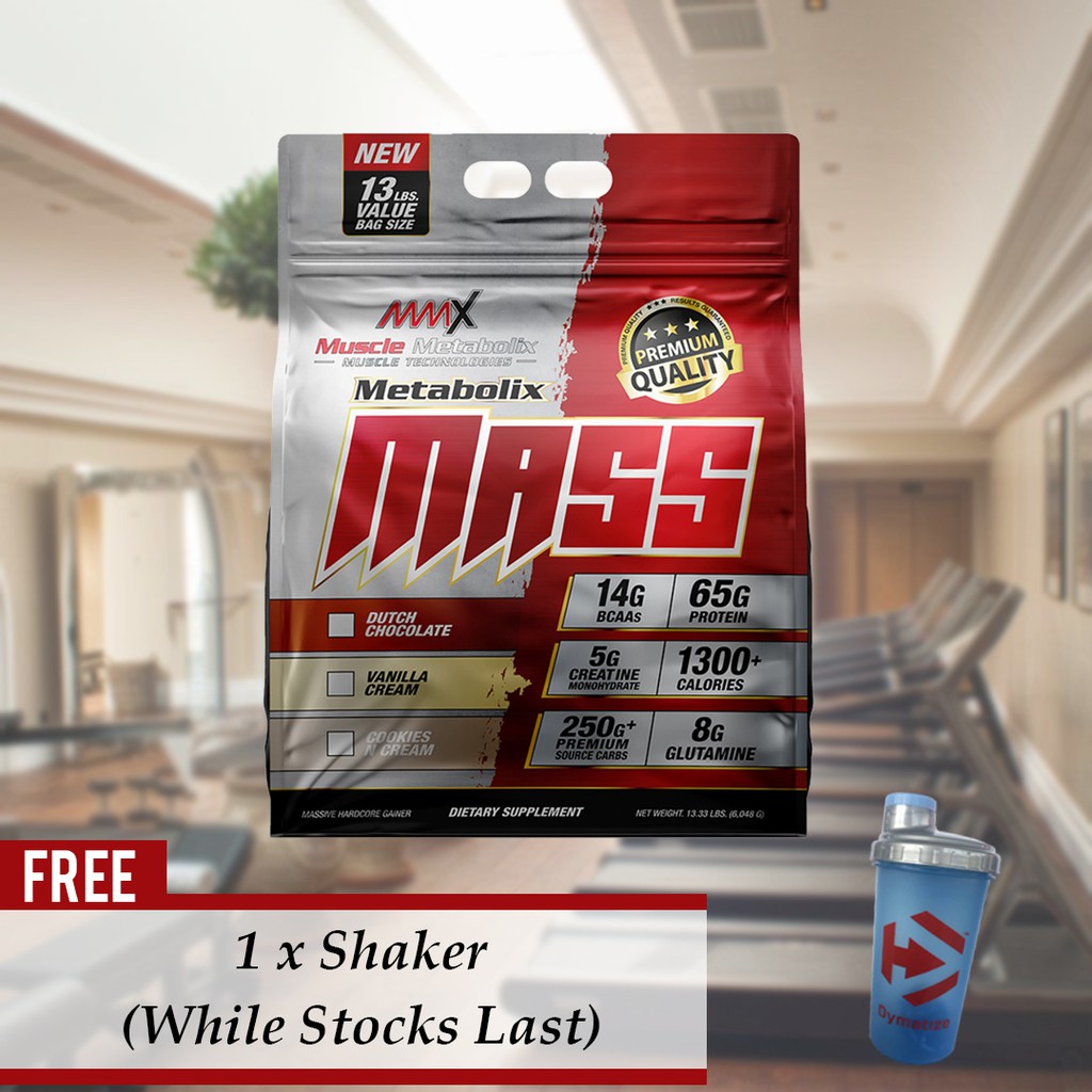 MUSCLE METABOLIX NUTRITION MMX MASS PROTEIN 13LBS (FREE SHAKER ...