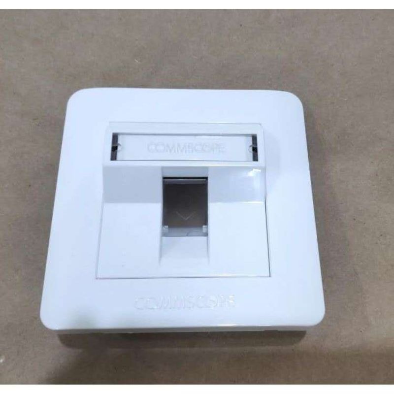 Commscope AMP Faceplate Single Double Ports RJ45 Modular Jack | Shopee ...
