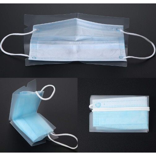 Anti-dust Mask Holder Mask Storage Clip Foldable Mask Storage Box ...
