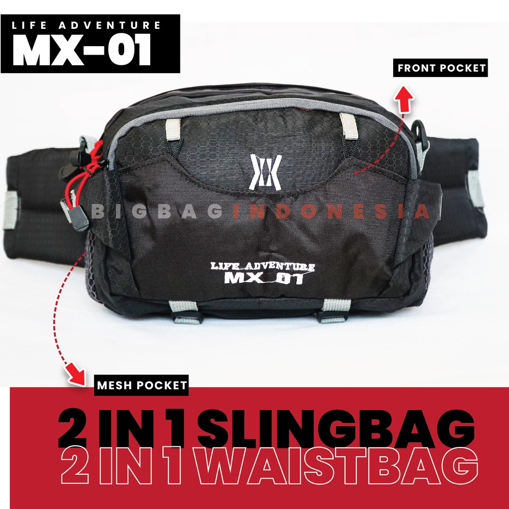 PTS - Original GEAR BAG LIFE MX 01 Adventure Sling BAG SH | Shopee Malaysia