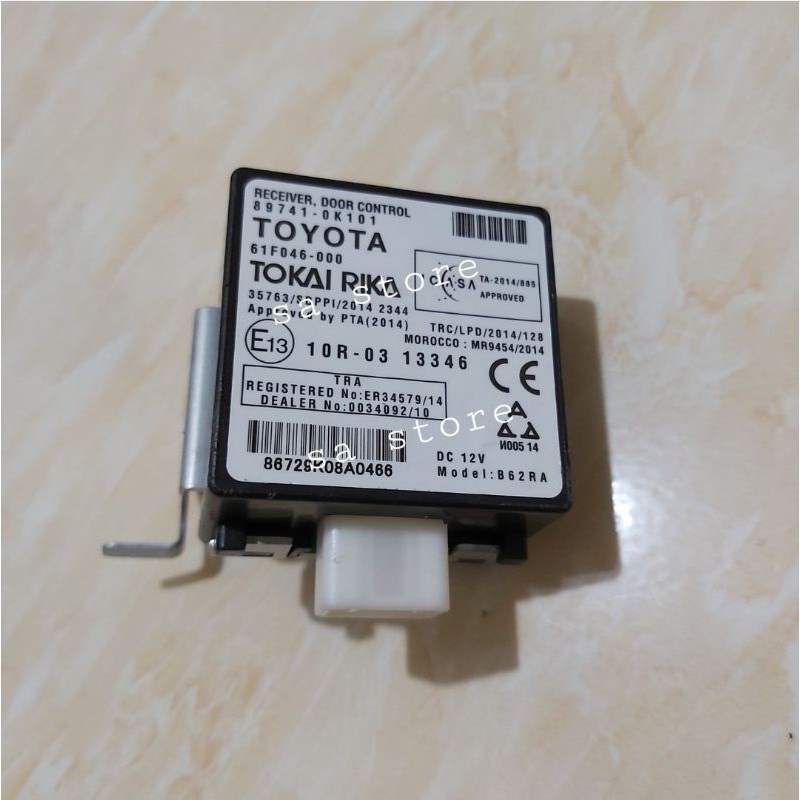 Original Toyota Fortuner Hilux door ignition key remote module door ...