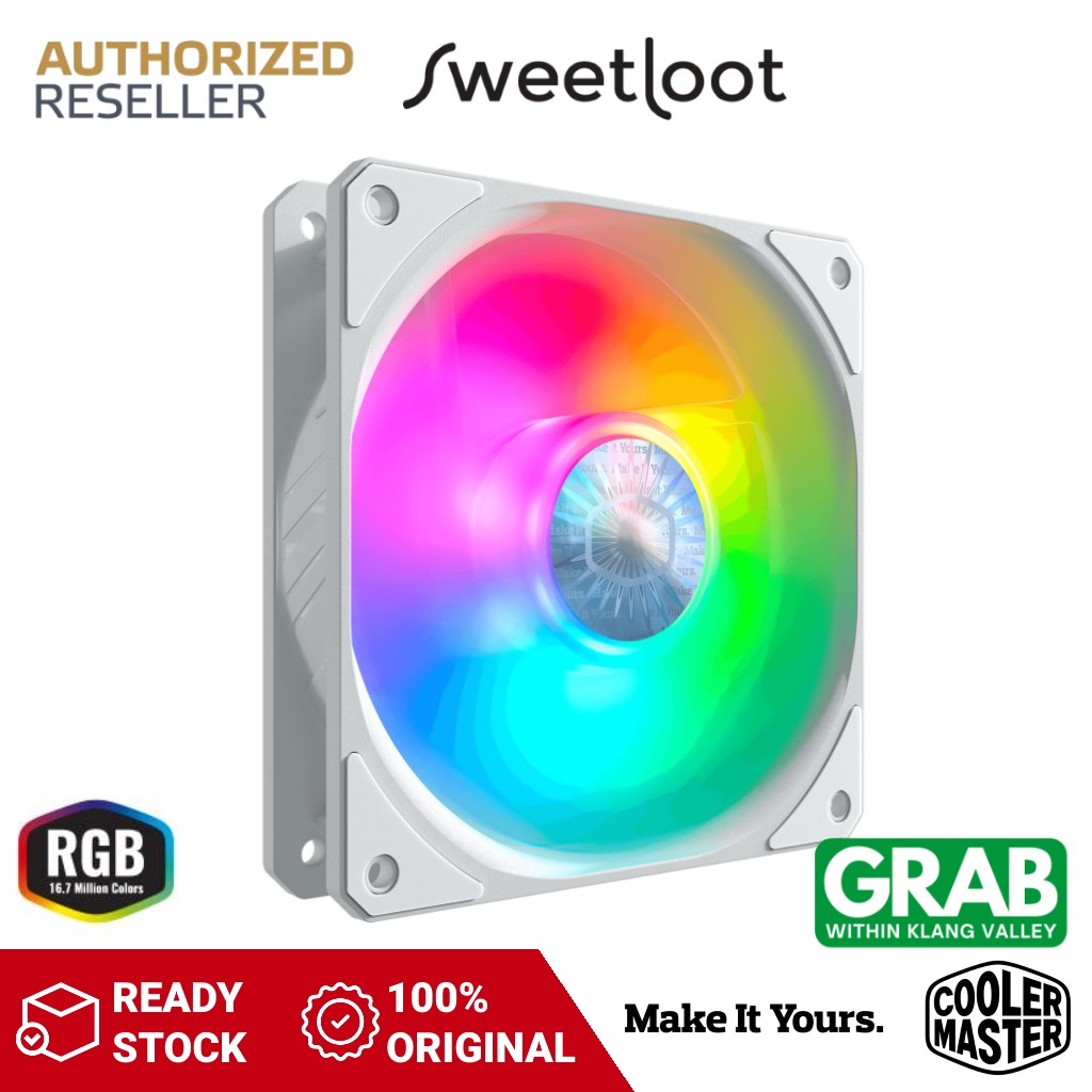 Cooler Master SickleFlow 120 ARGB White Edition 3 IN 1 / Single Pack ...