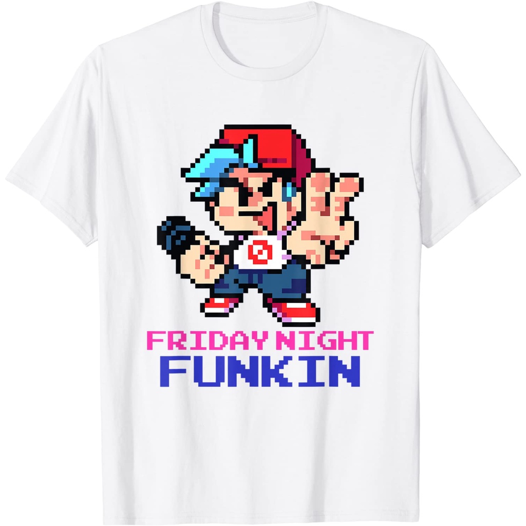 Children's Clothes FNF Friday Night Funkin Game Boyfriend Pixel T-Shirt ...