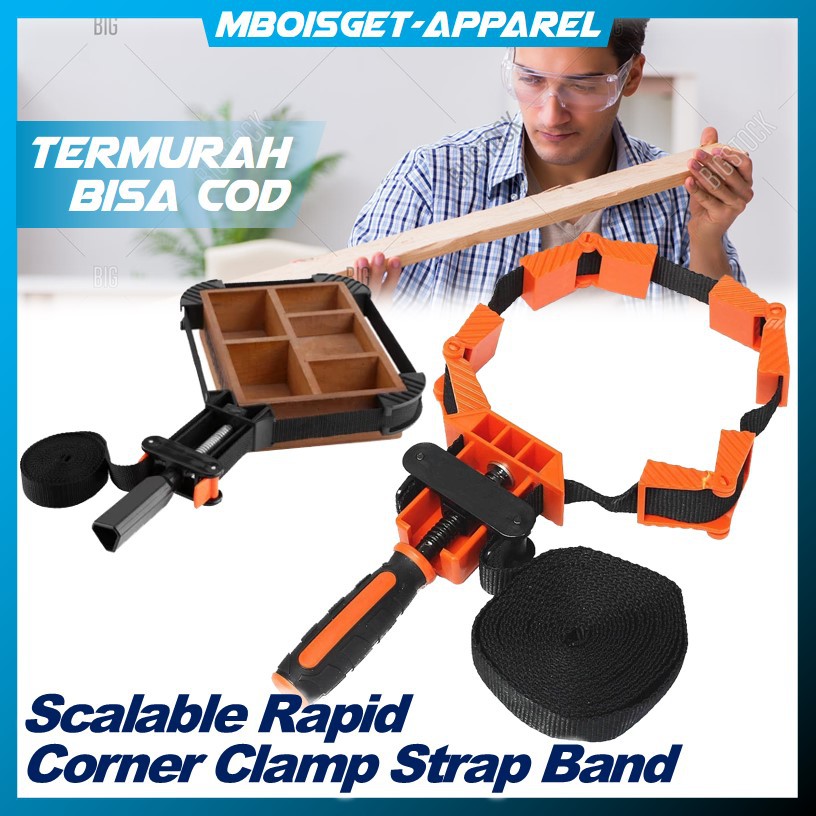 MBOISGET - Adjustable Wooden Frame Clamp Tool Rapid Corner Clamp Strap ...