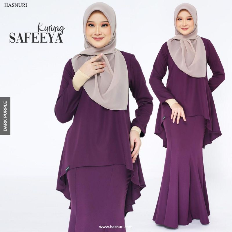 Baju Kurung Safeeya Kurung fishtail by Hasnuri | HananKurungCloset ...