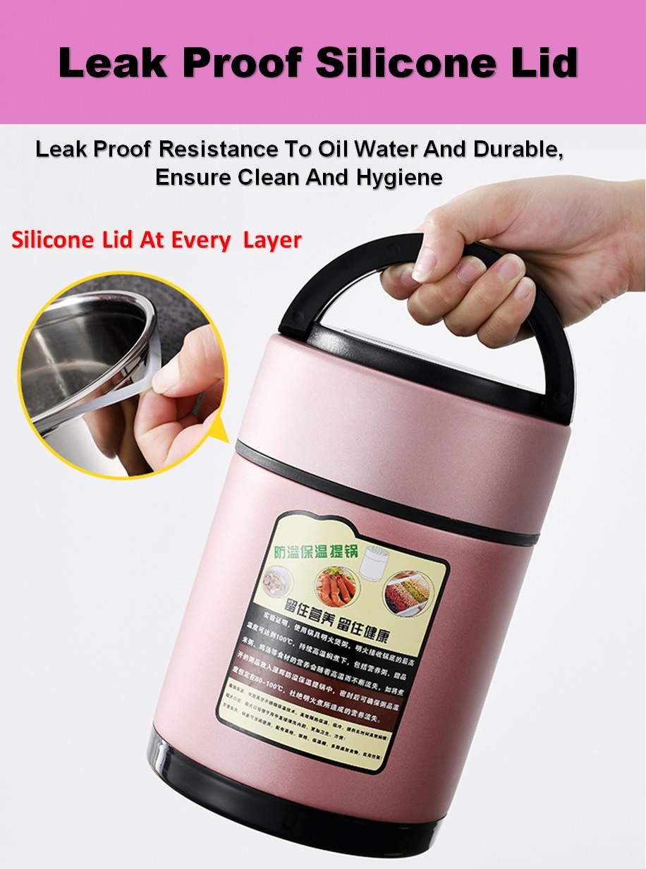 304 Stainless Heat Preservation Pot Braised Beaker Stew Pot Large ...