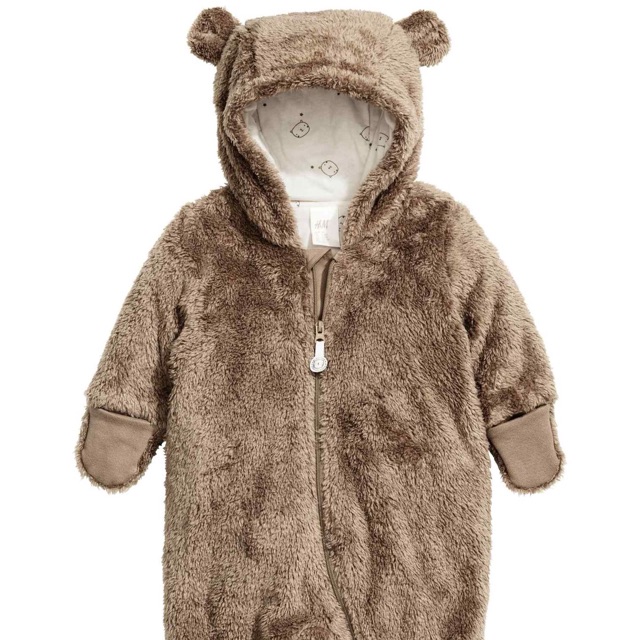 Original brown H&M bear suit size 1-2 months (Pre Loved) | Shopee Malaysia