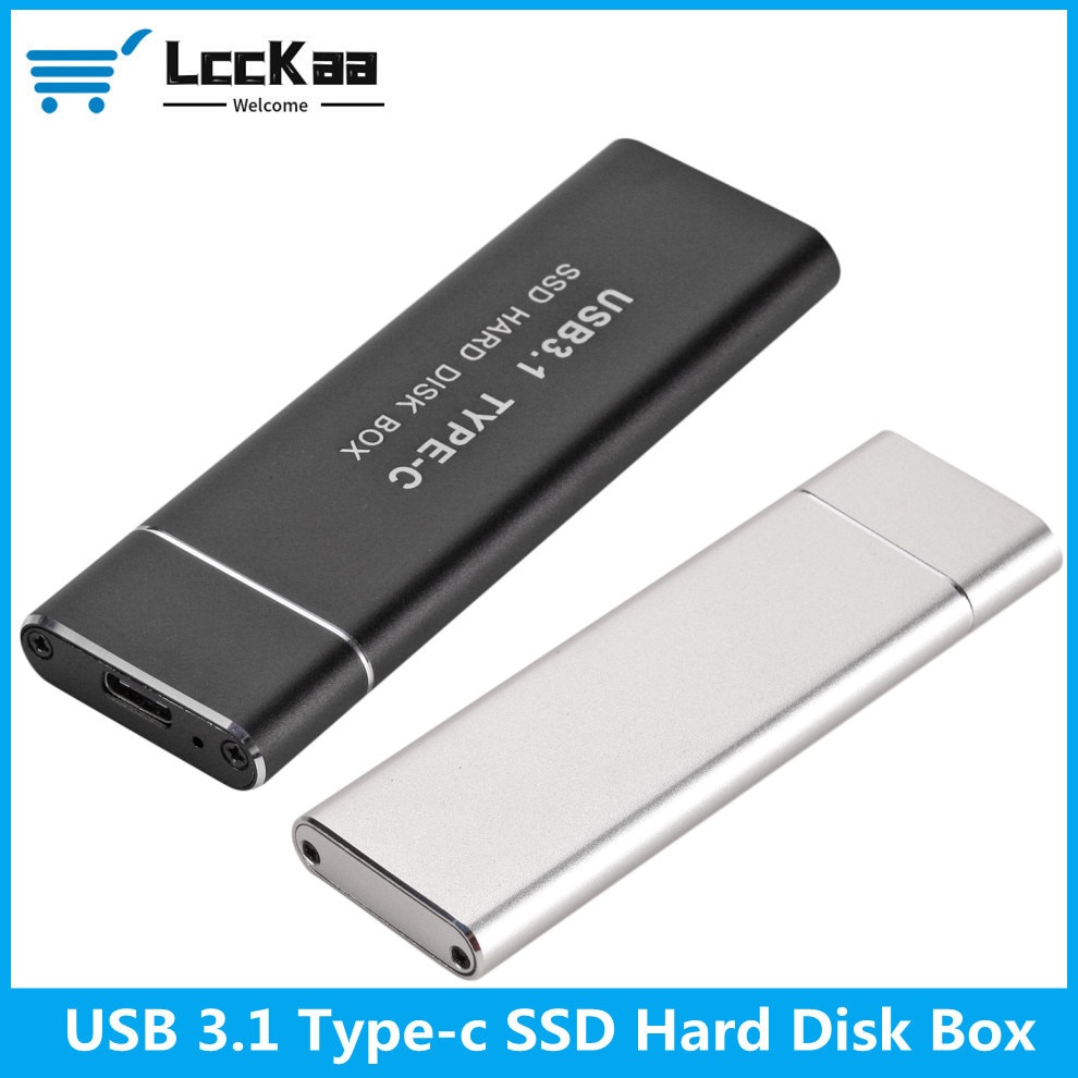 USB 3.1 to M.2 NGFF SSD Mobile Hard Disk Enclosure C Type Riser Card External Enclosure m2 SATA ...