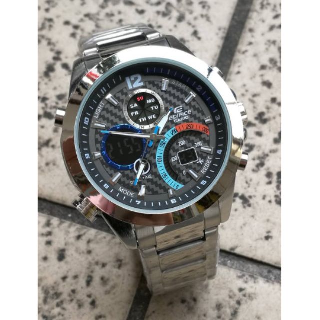 COMPLETE BOX - CASIO EDIFICE ANALOGUE EXCLUSIVE FOR MEN (SILVER ...