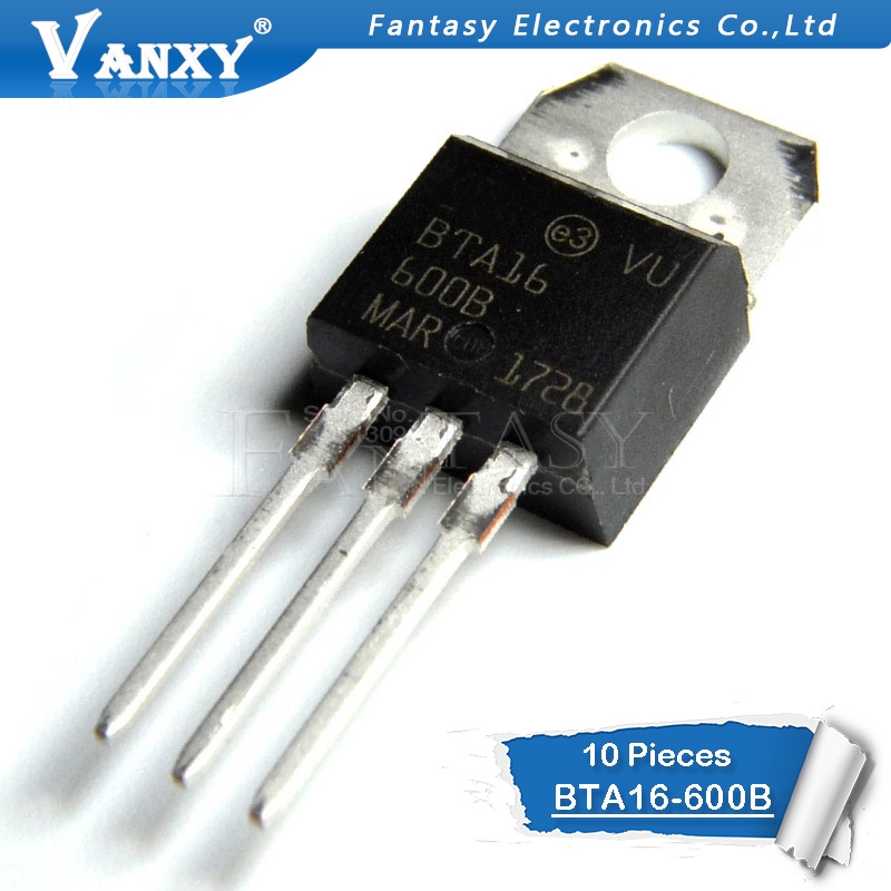 10pcs BTA16-600B TO-220 BTA16-600 TO220 16-600B BTA16 600V 16A TRIACS ...