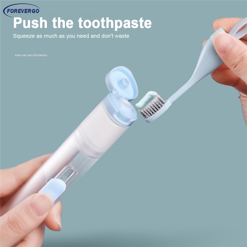 RE MINI Portable Folding Toothbrush Travel Detachable Toothbrush Set ...