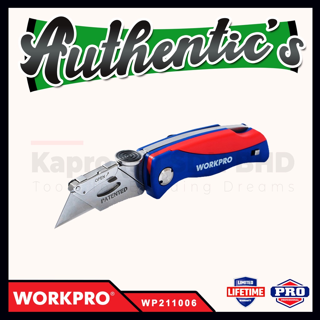 WORKPRO WP211006 BI-Material Quick Change Utility Knife | Shopee Malaysia