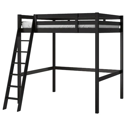 READY STOCK katil serbaguna IKEA STORA Loft bed frame white 140x200 cm
