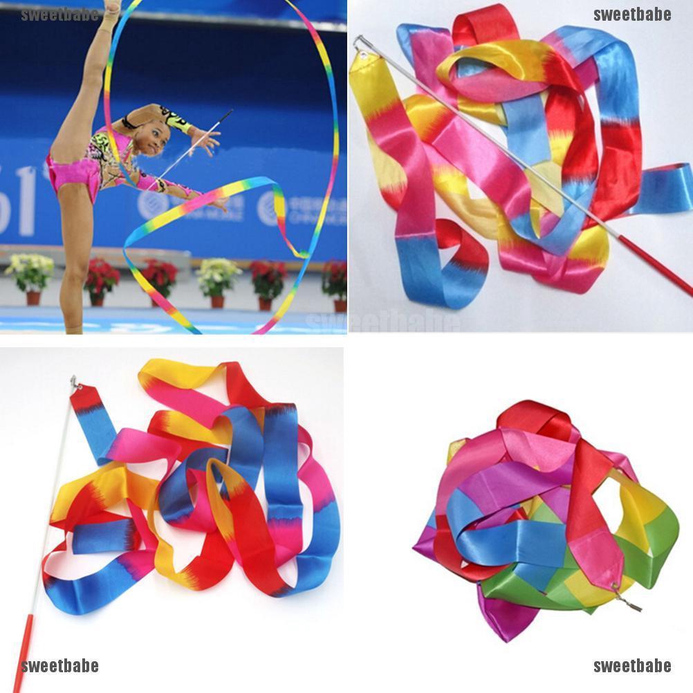 4M Gymnastics Dance Ribbon Gym Rhythmic Art Gymnastics Ballet | Shopee ...