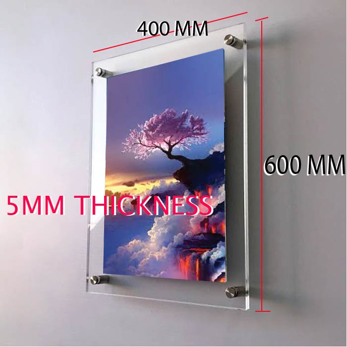 ACRYLIC SANDWICH 5MM THICKNESS / FRAMELESS POSTER FRAME / ACRYLIC FRAME | Shopee Malaysia