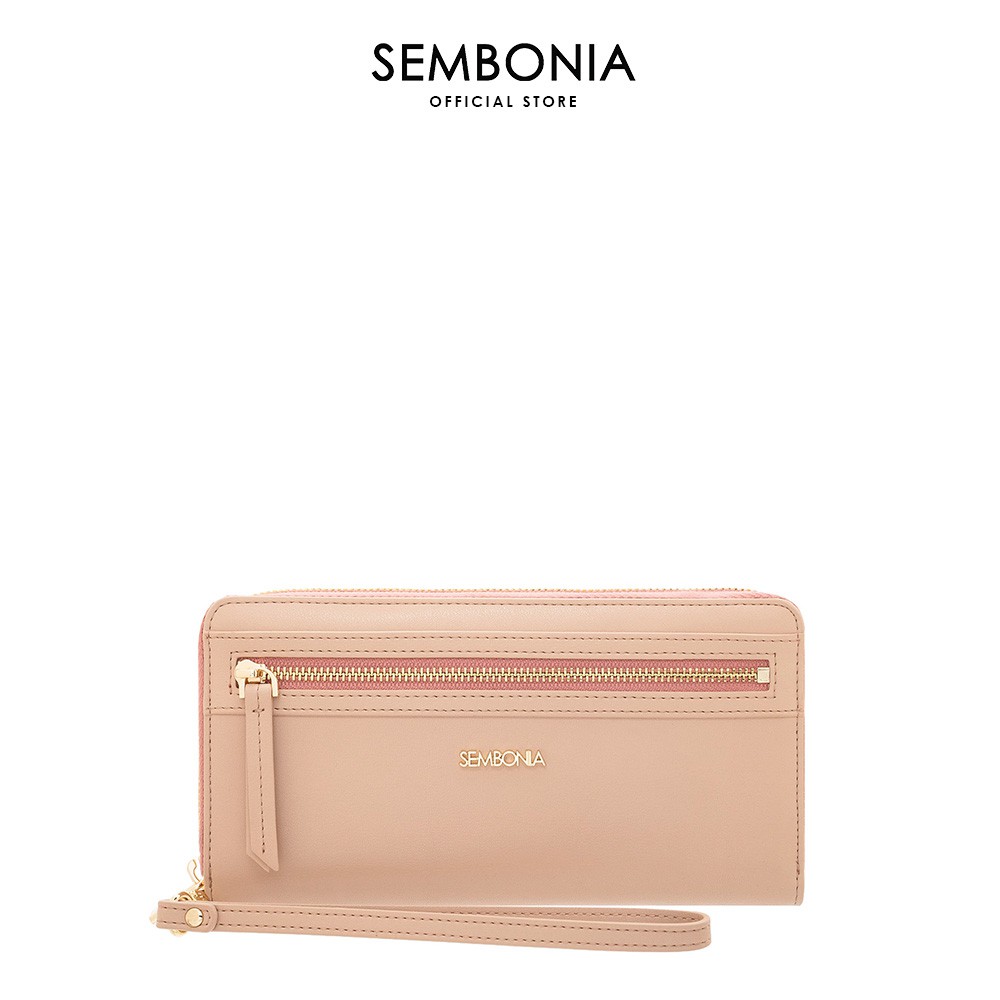 SEMBONIA Blooming Blush Leather Zip Around Wallet - 0603412-504-11 ...