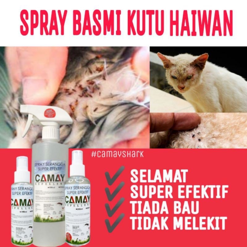 🔥SPRAY KUTU KUCING ANJING CAMAY REPELLNET UBAT ANJING KUCING CAT DOG ...