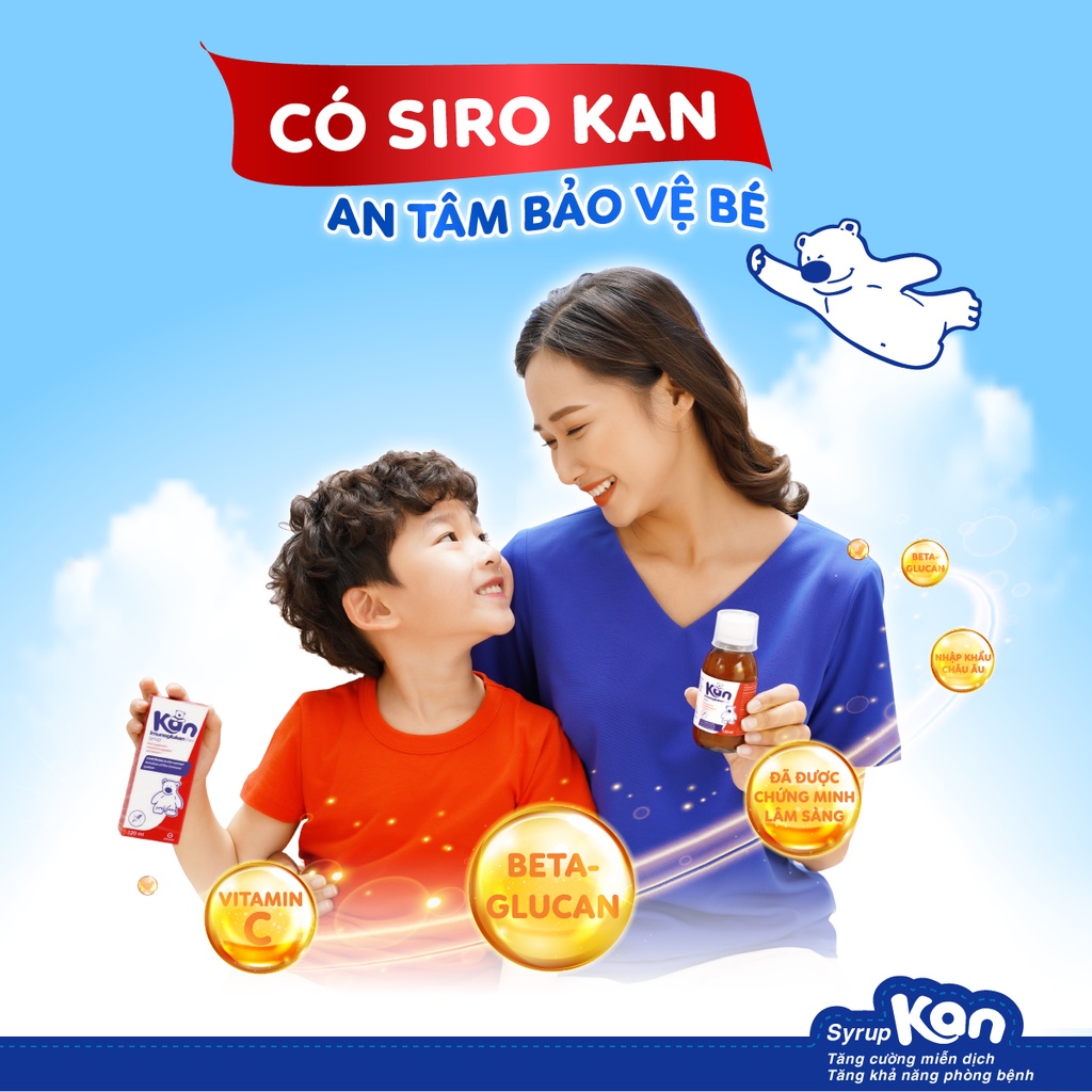 Combo of 2 Kan ImunoGlukan Syrup to support immunity and improve baby's ...