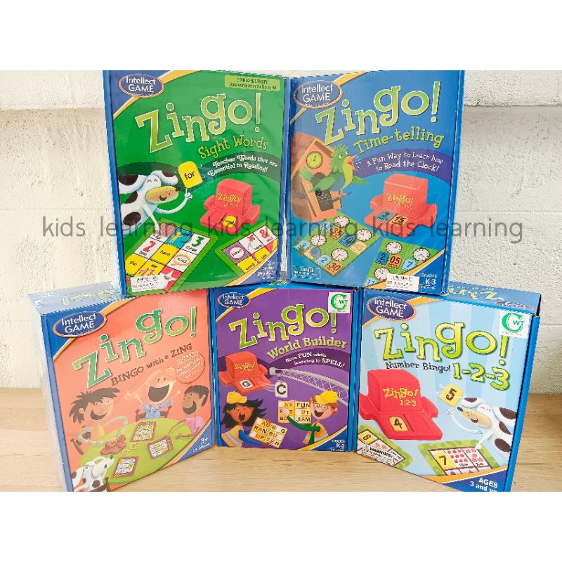 Kids learning Zingo Bingo Educational Developing Toy Game English ...