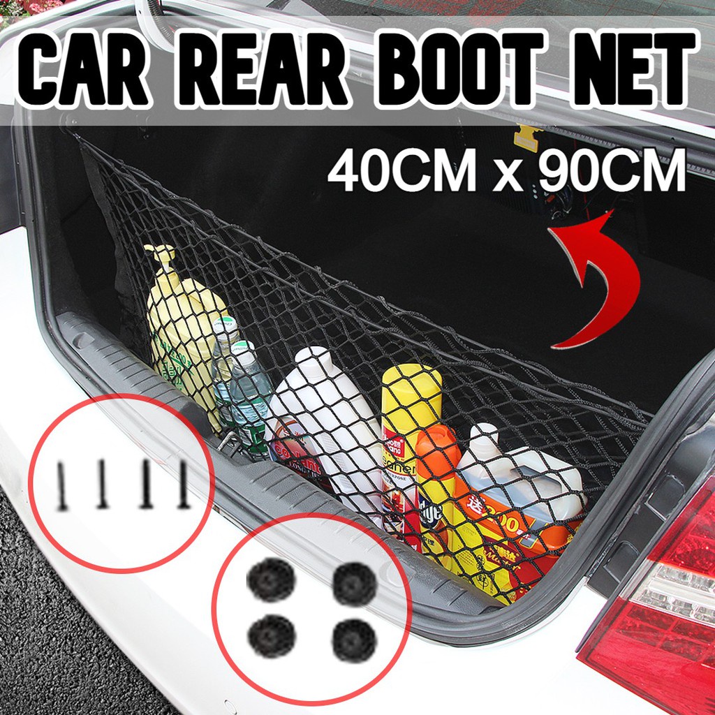 Car Boot Rear Net Universal Trunk Pocket Tail Cover Luggage Trunk ...