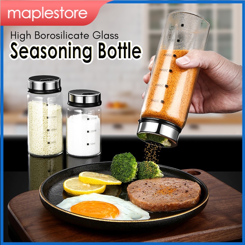 Maplestore Botol Rempah Perasa Kaca Garam Lada Seasoning Bottle Spice ...