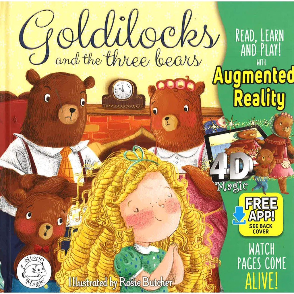 Goldilocks And The Three Bears Little Hippo A Come-To-Life Book ...