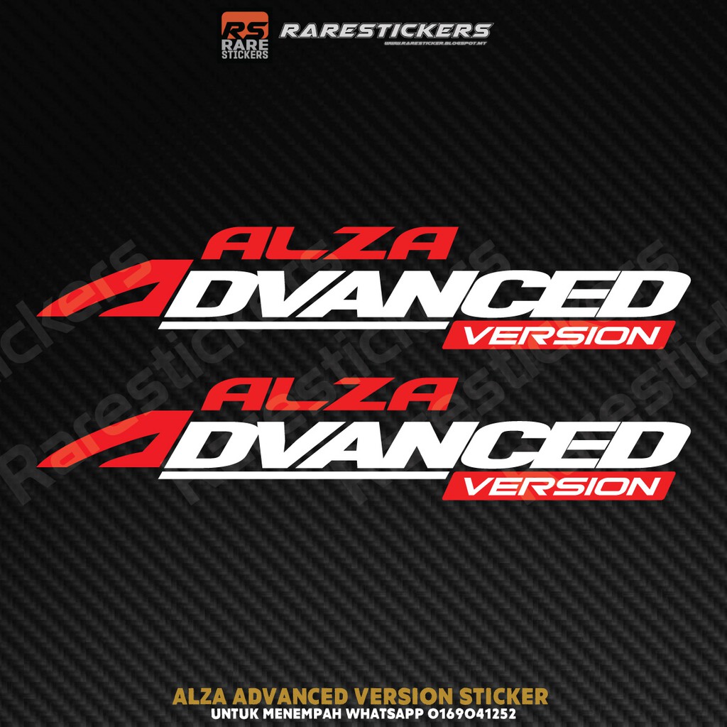 Perodua Alza / Myvi Advanced Version Door Side Vinyl Sticker | Shopee ...