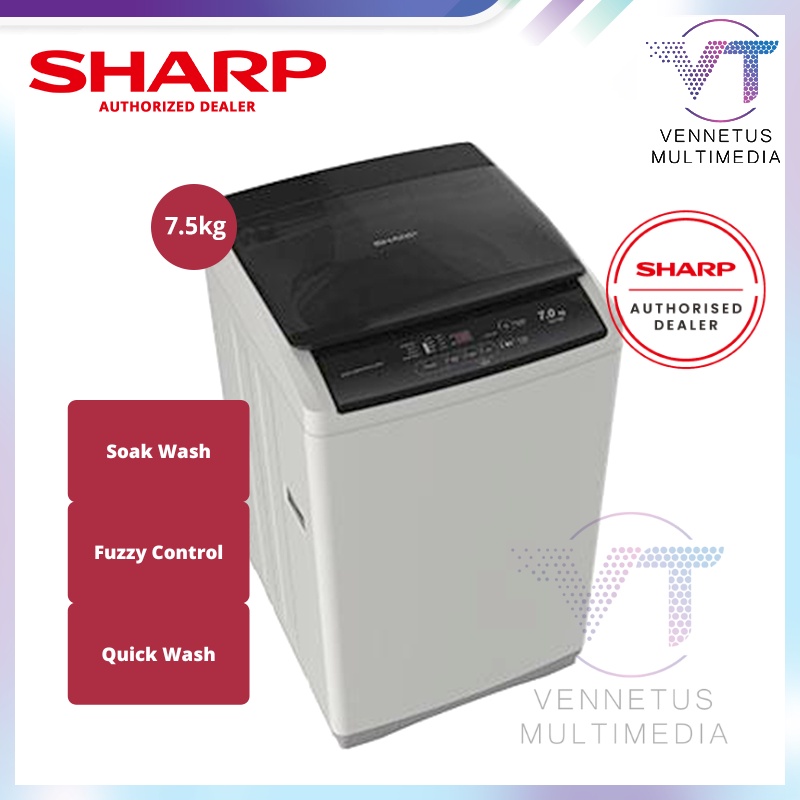 Sharp 7.5kg Fully Auto Washing Machine (Imported) ES721X | Shopee Malaysia