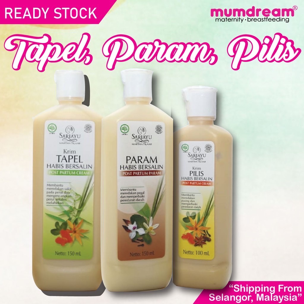 [ 100% ORIGINAL ] Full Set Sariayu Set Bersalin Param Pilis Tapel Set ...