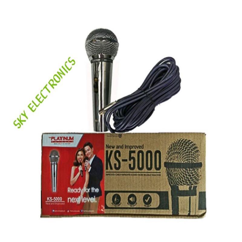 THE PLATINUM KS-5000 KOOL SOUND DYNAMIC WIRE MICROPHONE | Shopee Malaysia