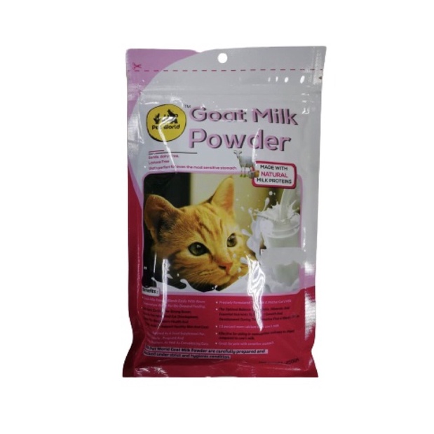 PET WORLD GOAT MILK POWDER (CAT) SUSU KAMBING 250G (TEPUNG SUSU KUCING ...