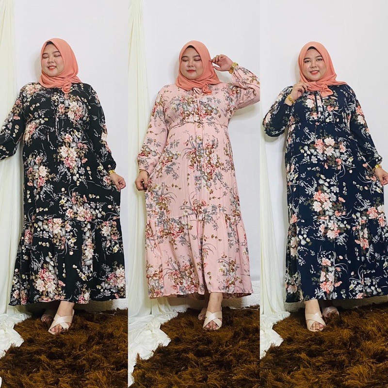 NEW🌸DRESS BUNGA PLUS SIZE 🔥 | Shopee Malaysia