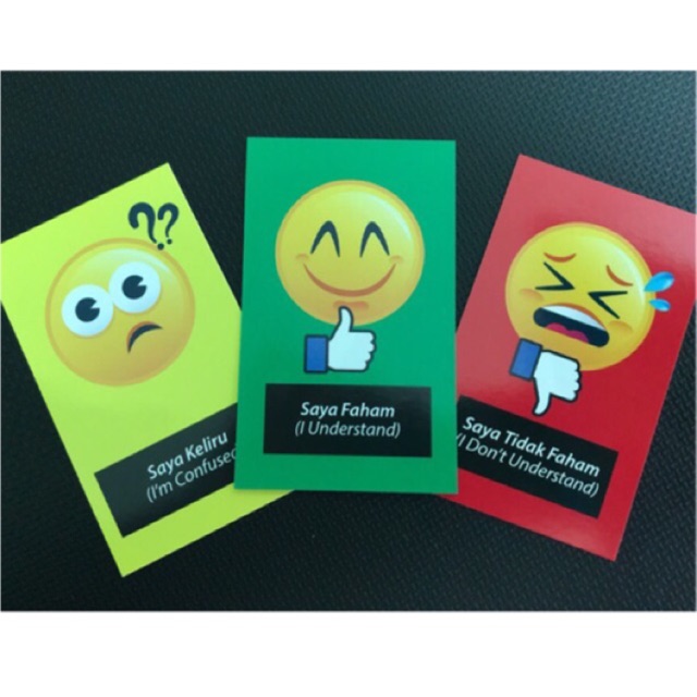 Traffic Light Card (310gsm Tebal) Alat Bantu Mengajar Dwibahasa ...