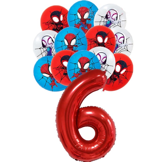 Spidey And His Amazing Friends Party Birthday Balloons Decor 32inch ...