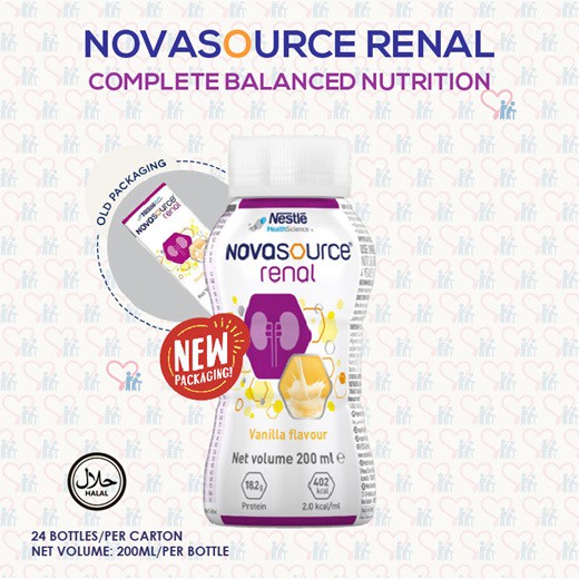 [ READY STOCK ] 🇲🇾 NESTLE NOVASOURCE RENAL VANILLA FLAVOR 200ML ...