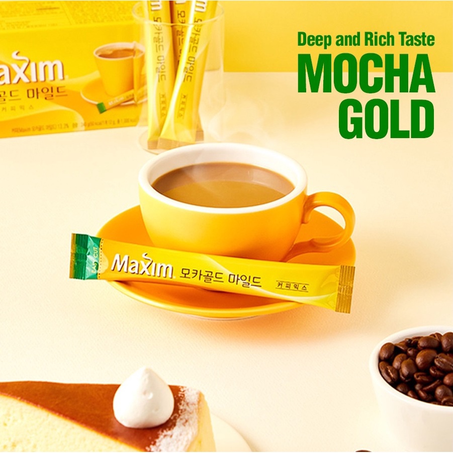 HALAL MADE IN KOREA Air Kopi Maxim Coffee korea Instant Coffee 3 in 1 ...