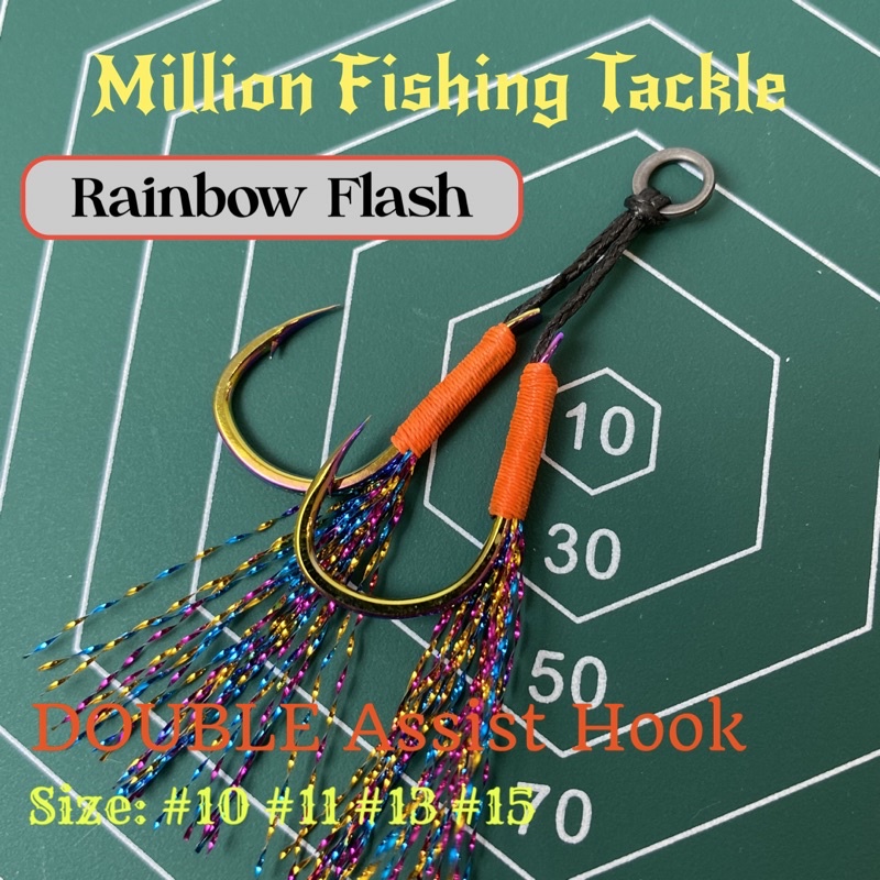 【HK002】2PCS Assist Fishing Double Hooks Jigging Hooks Fishing Hooks ...