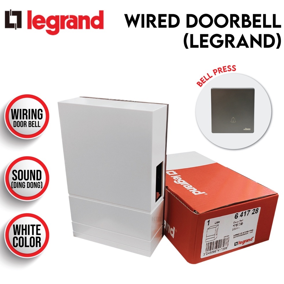 Legrand 6417 Doorbell / Schneider 99AC Door Bell 240v wiring Loceng ...