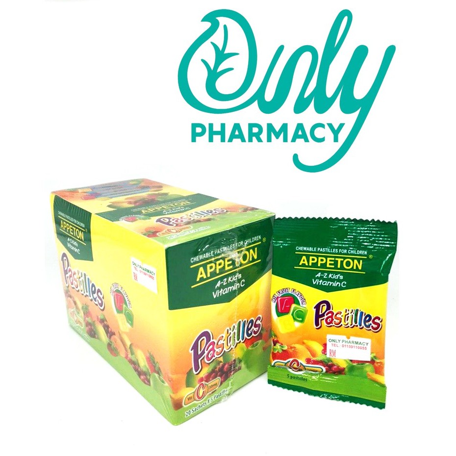 Appeton A-z Kid's Vitamin C 30mg Pastilles (5's Pastilles) 1 PACK/ 1 ...