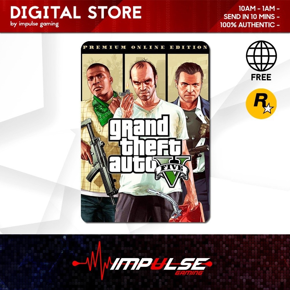 [10 MINS DELIVERY] PC Grand Theft Auto V Premium Edition GTA 5 Digital ...